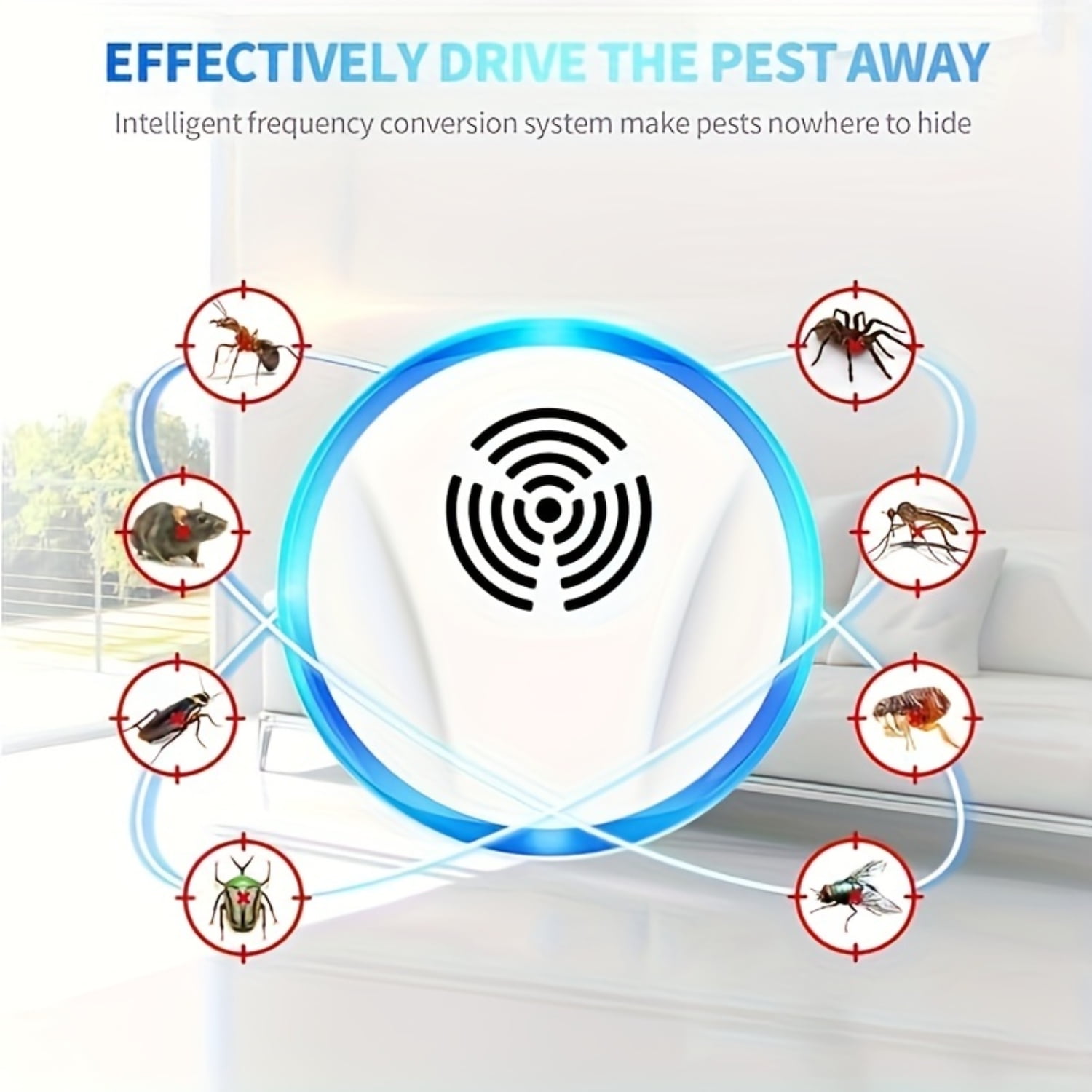 GUANGZWTLI Advanced Powerful Ultrasonic Pest Repeller Pro - Effective ...