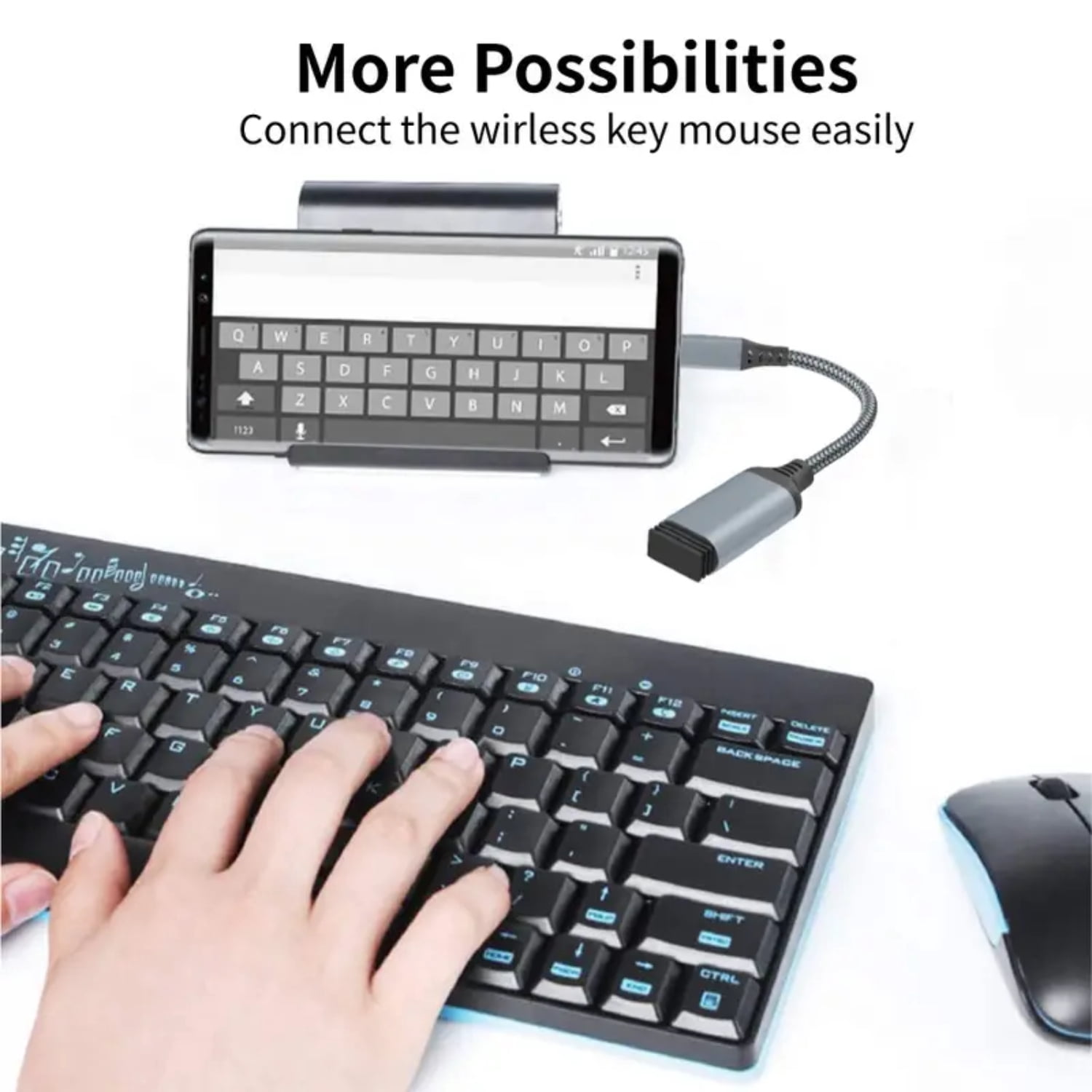 GUANGZWTLI Compatible OTG Adapter for MacBook Samsung Xiaomi OnePlus ...