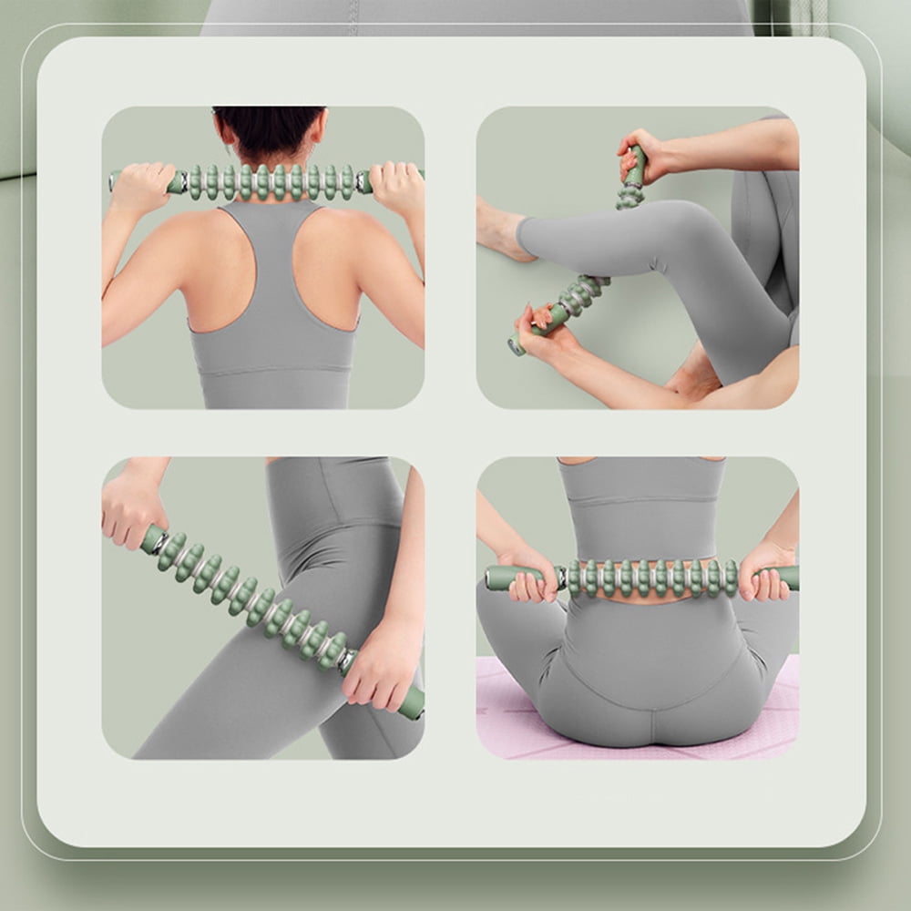GUANGZWTLI Convenient Adjustable Yoga Massage Sticks and Rollers Set ...