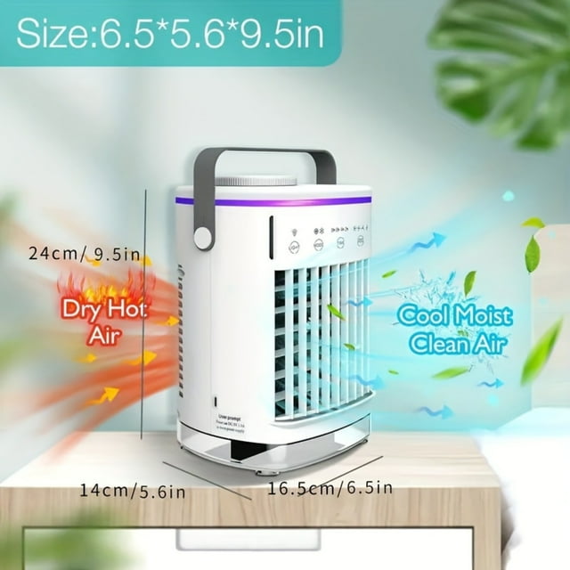 Guangzwtli Portable Mini Usb Cooling Desktop Fan With 4 Wind Speeds