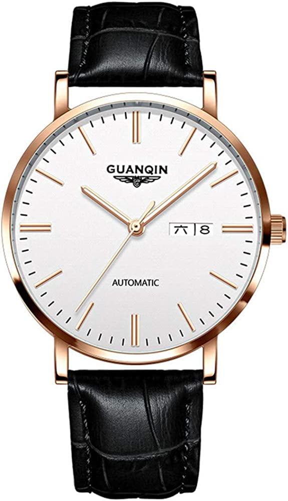 GUANQIN Automatic Mechanical Self Winding Watches for Men Day Date ...
