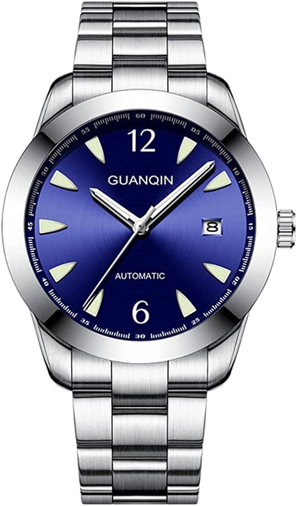 GUANQIN Men Japan Automatic Mechanical Movement Luminous Stainless ...