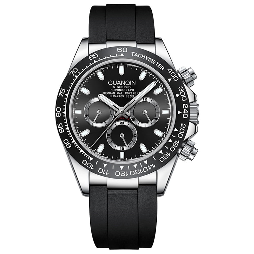 GUANQIN Men Week Month Multifunctional Vintage Wristwatch Analog ...