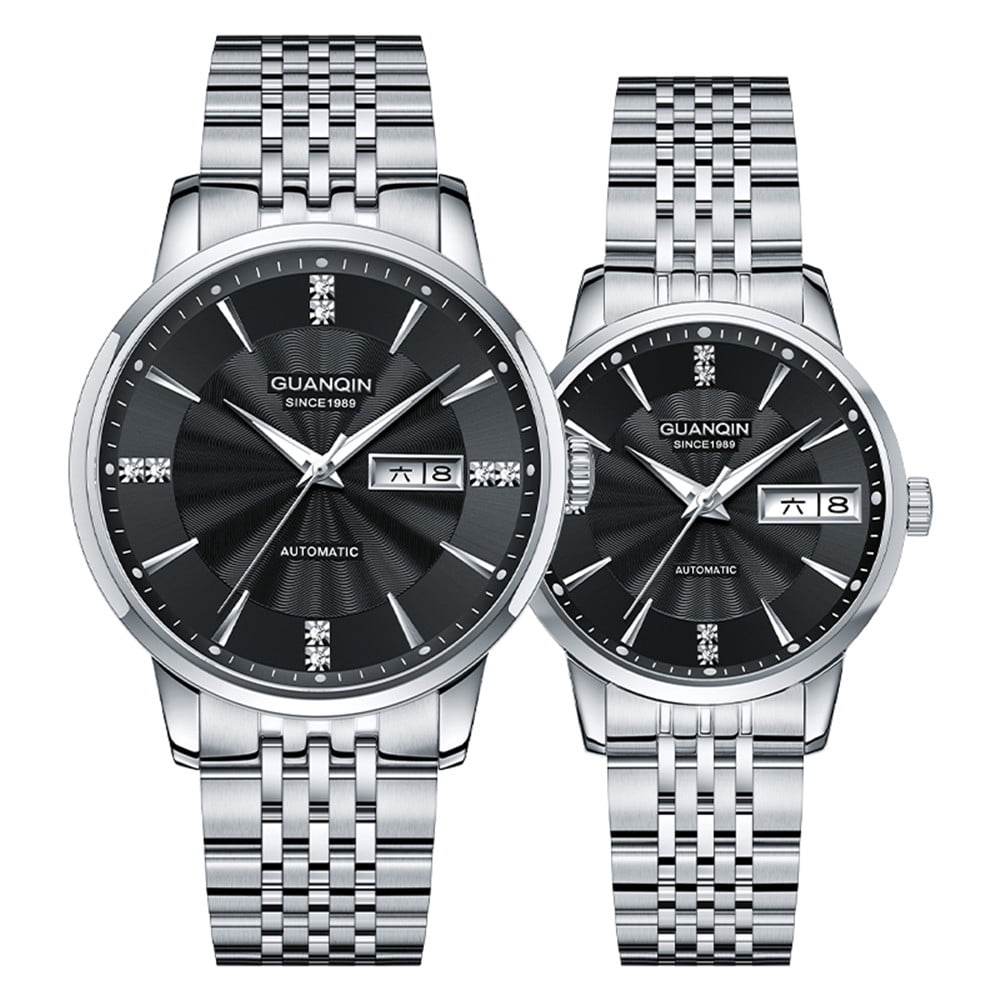 GUANQIN Men Women Couple Calendar Week Rhinestone Vintage Japanese ...