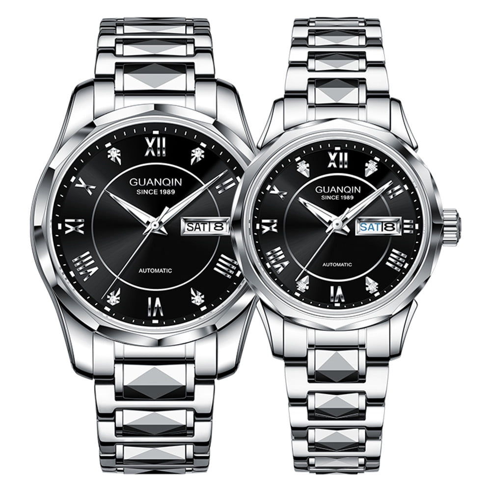 GUANQIN Men Women Couple Calendar Week Rhinestone Vintage Japanese ...