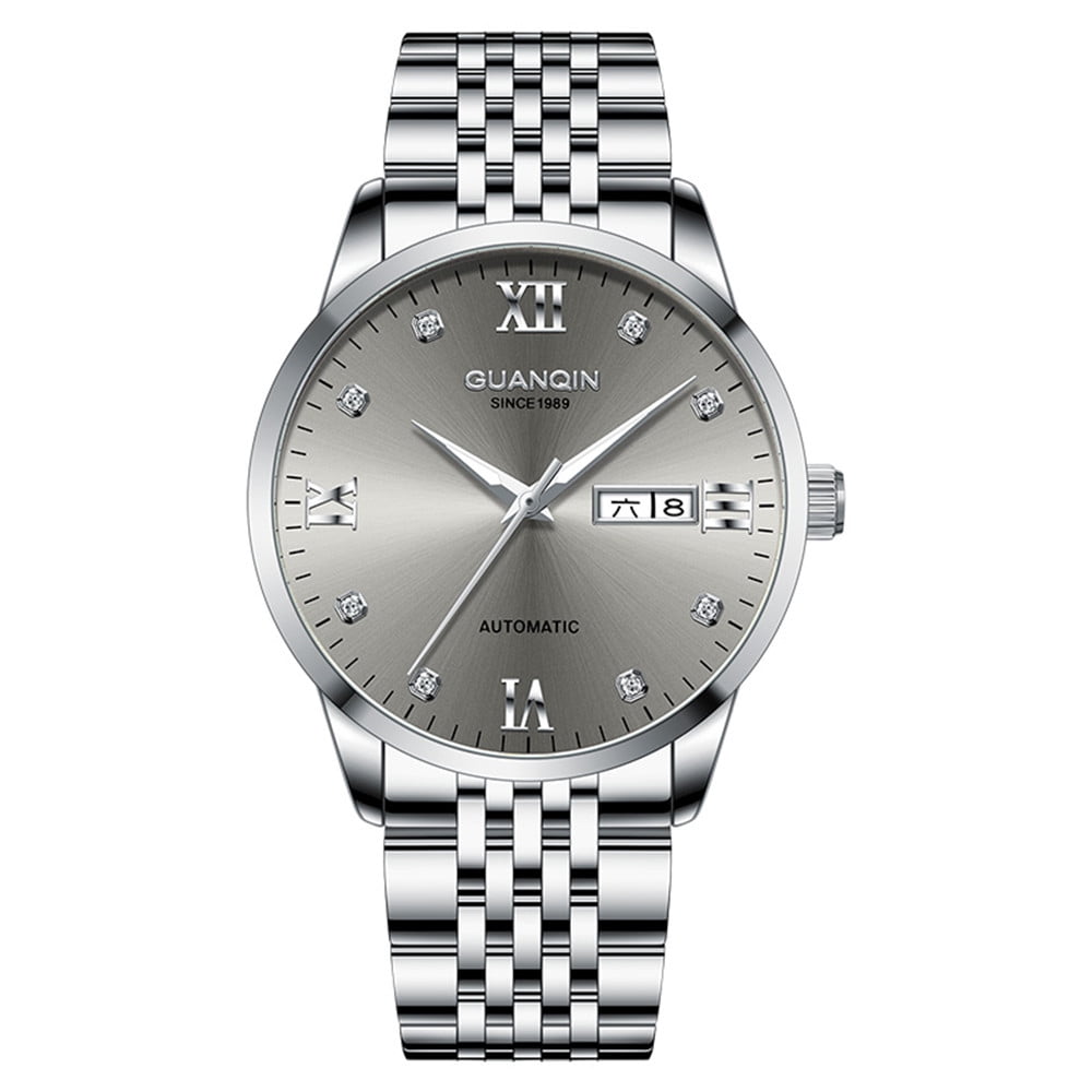 GUANQIN Women Men Couple Calendar Week Rhinestone Vintage Analog ...