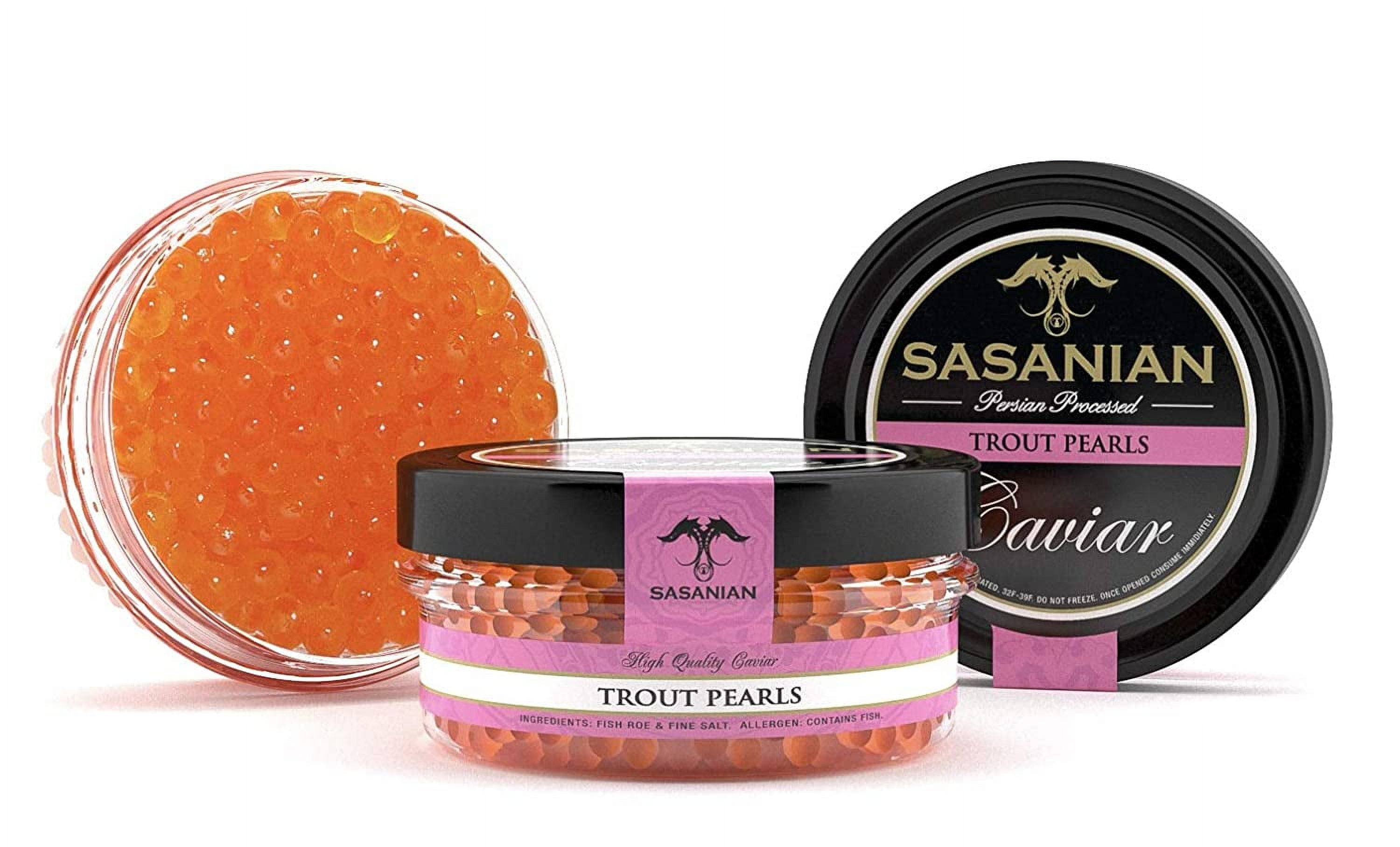 GUARANTEED OVERNIGHT! Smoked Trout Caviar Roe France - 8 oz Tin ...