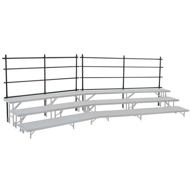 National Public Seating GRR24T 24 in. Back Guard Rails for Tapered ...