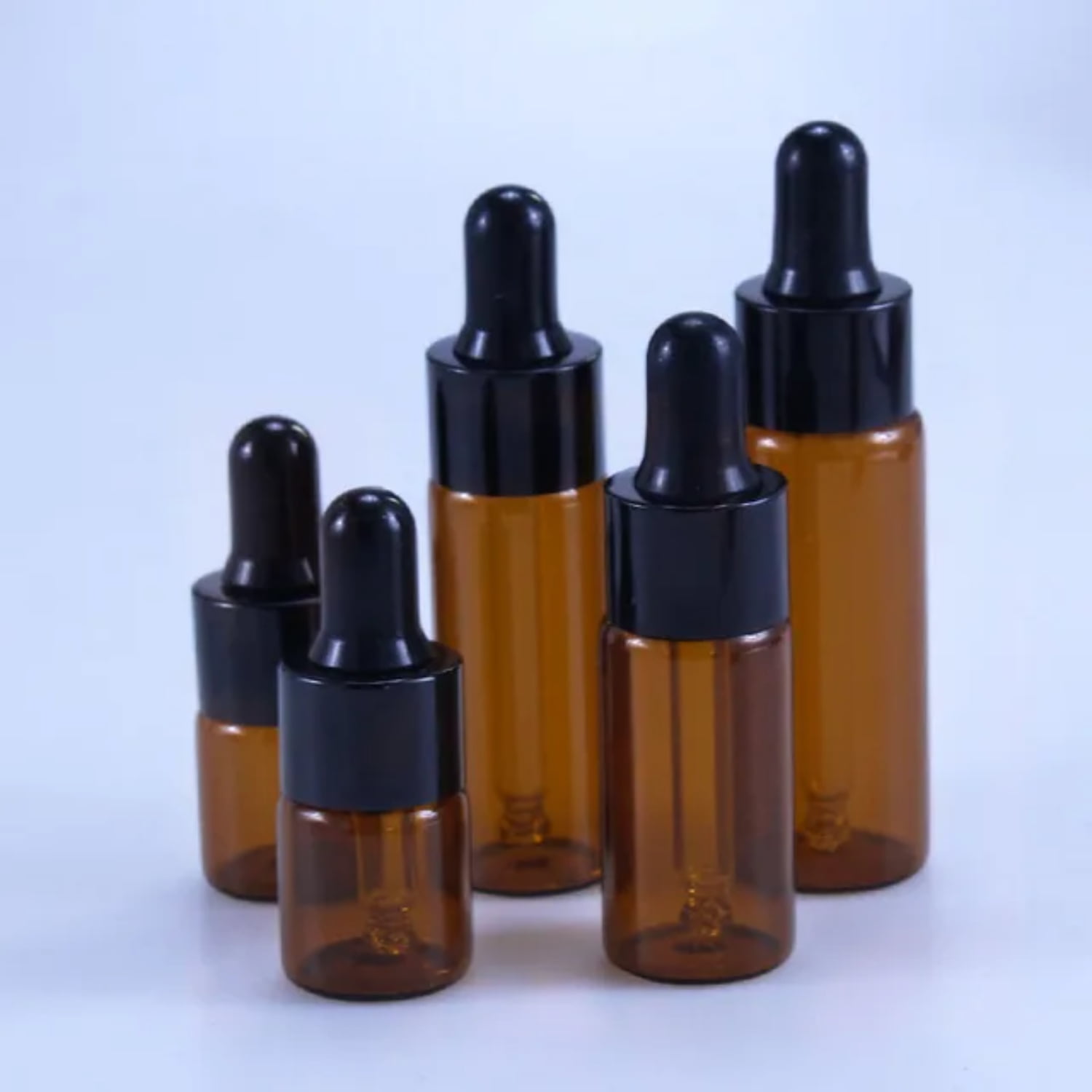GUASDHF High-Quality Amber Glass Dropper Bottle Jars Vials With Pipette ...