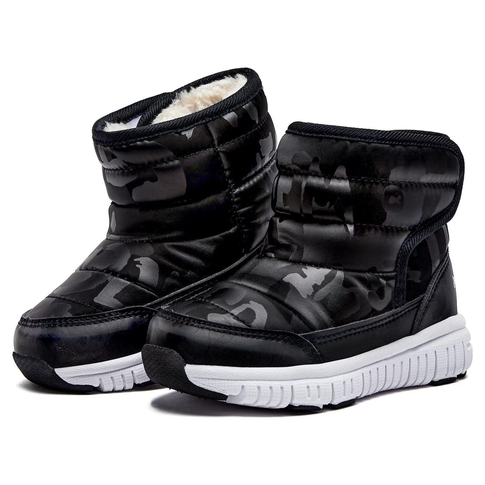HOBIBEAR Weatherproof Insulated Snow Boots for Boys, Girls, Youth ...