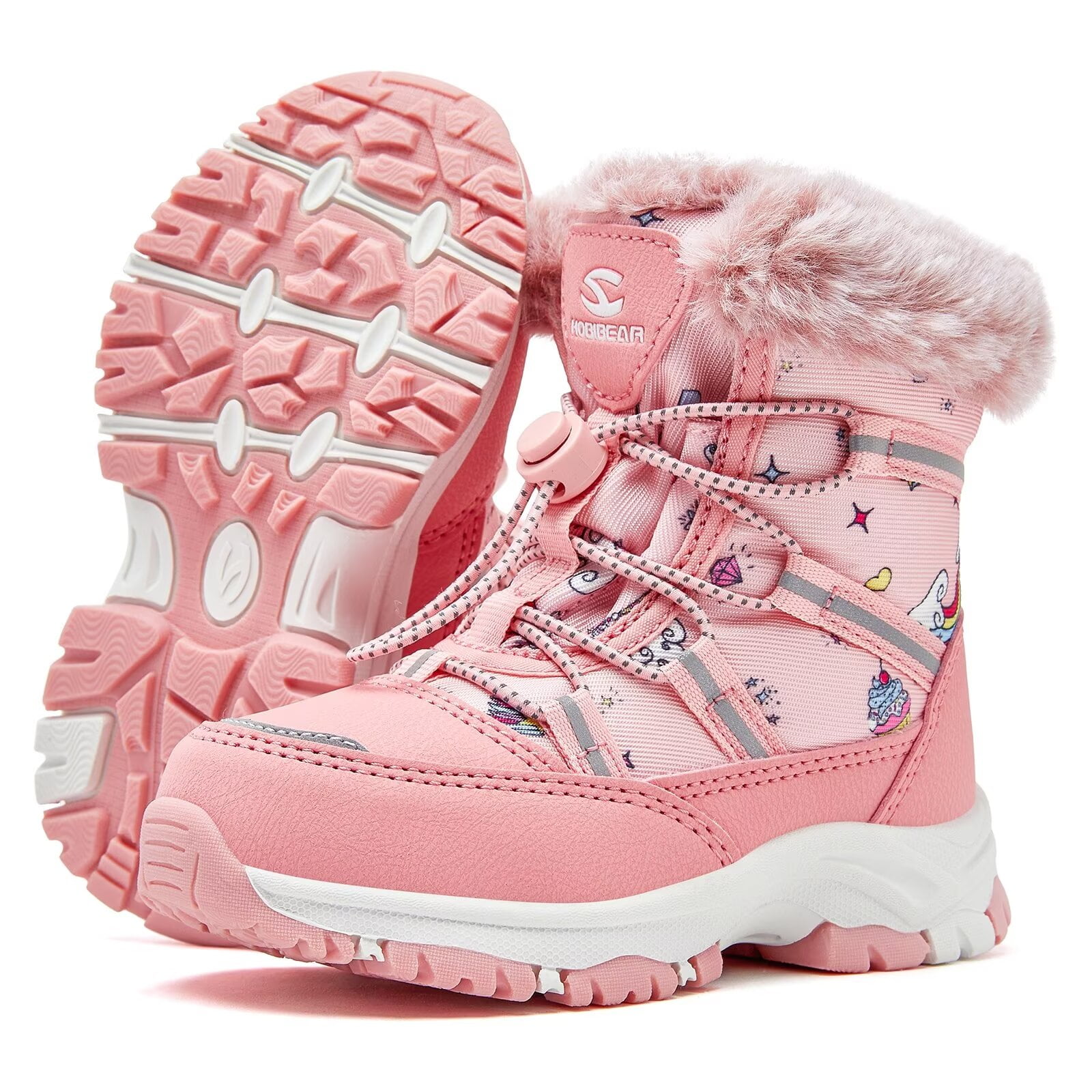 GUBARUN Toddler Snow Boots for Girls Kids Outdoor Winter Shoes ...