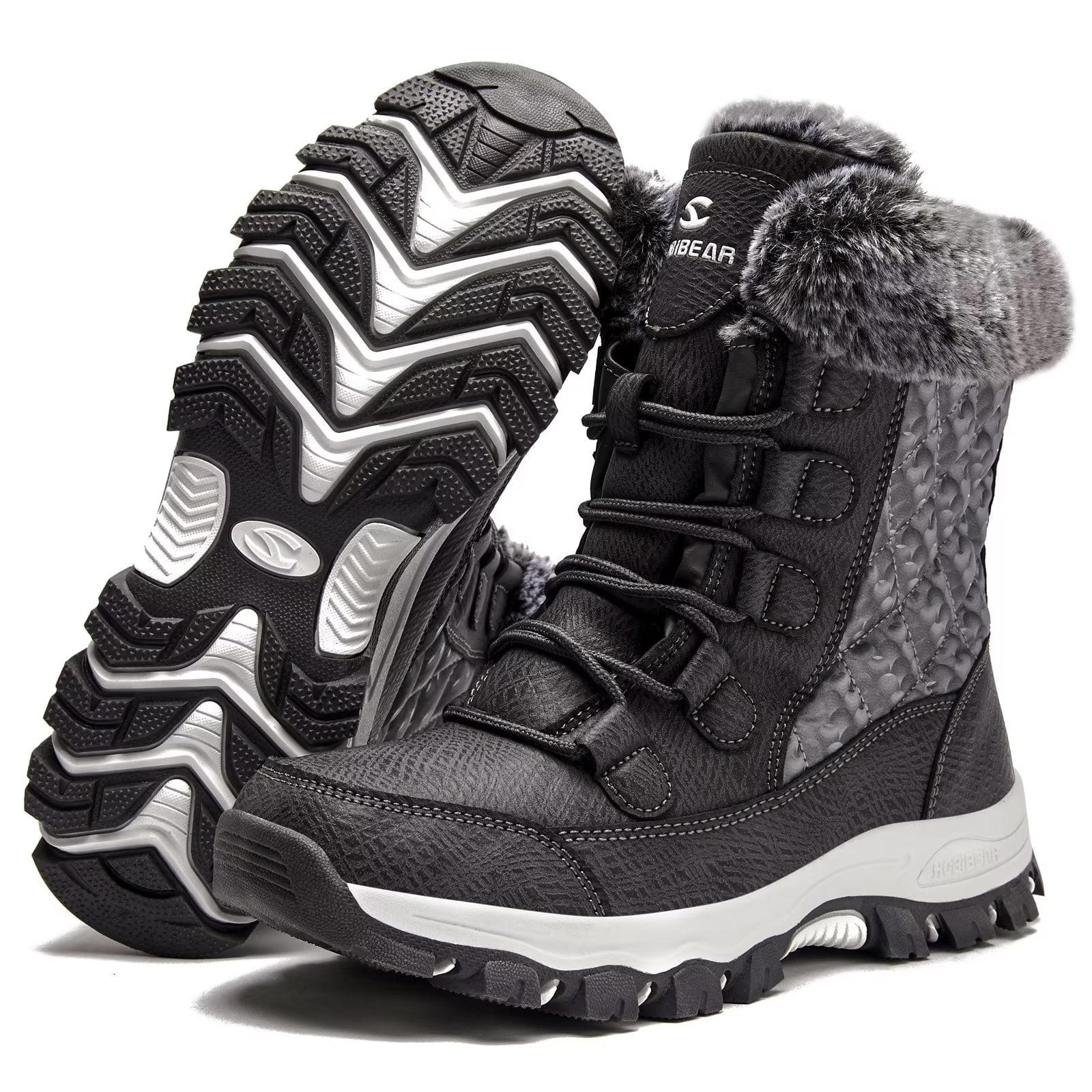 GUBARUN Women Winter Waterproof Slip Resistant Cold Weather Shoes ...