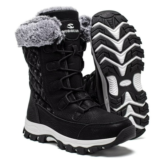 Snow Boots With Warm And Cosy Women's Leather Boots Real Wool Winter ...