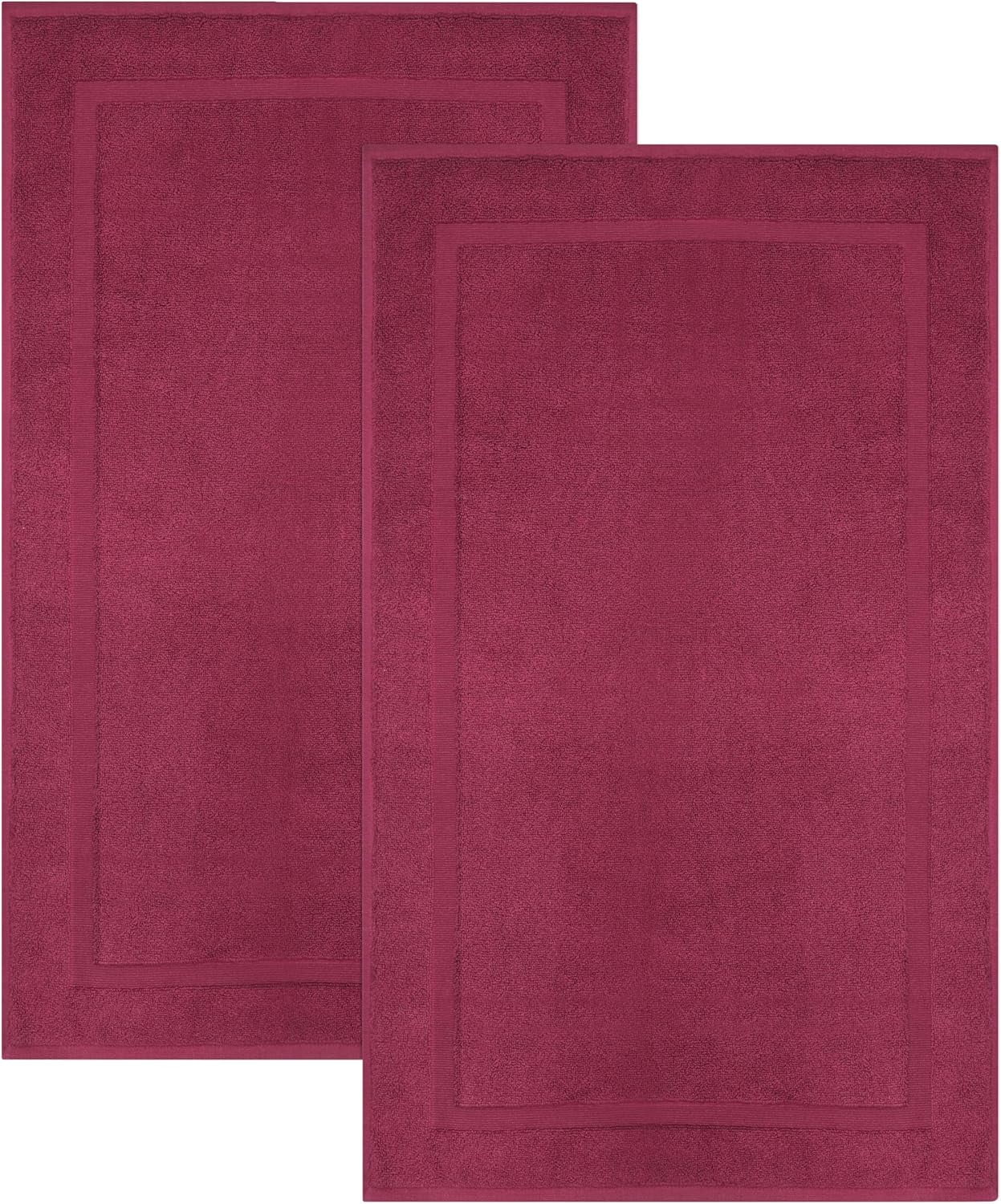 GUCADS-Bath Mats - 2 Pack 100% Cotton 21x34 Inches - Ultra Absorbent ...