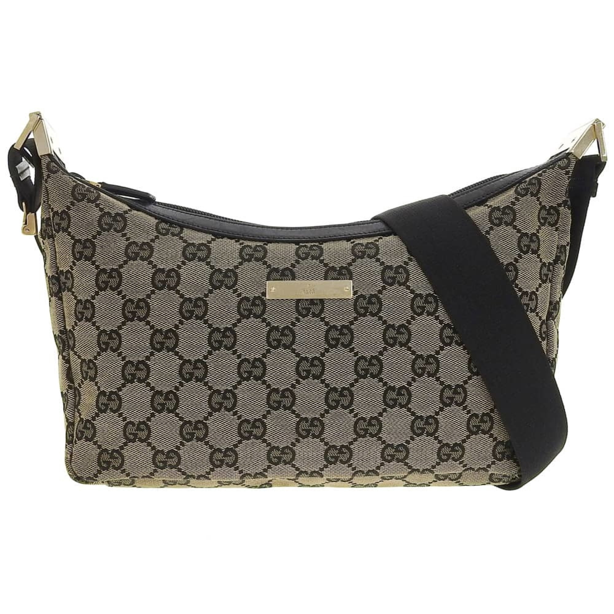 Pre-Owned GUCCI GG Canvas Pattern Shoulder Bag 019 0433 002122 Gray ...