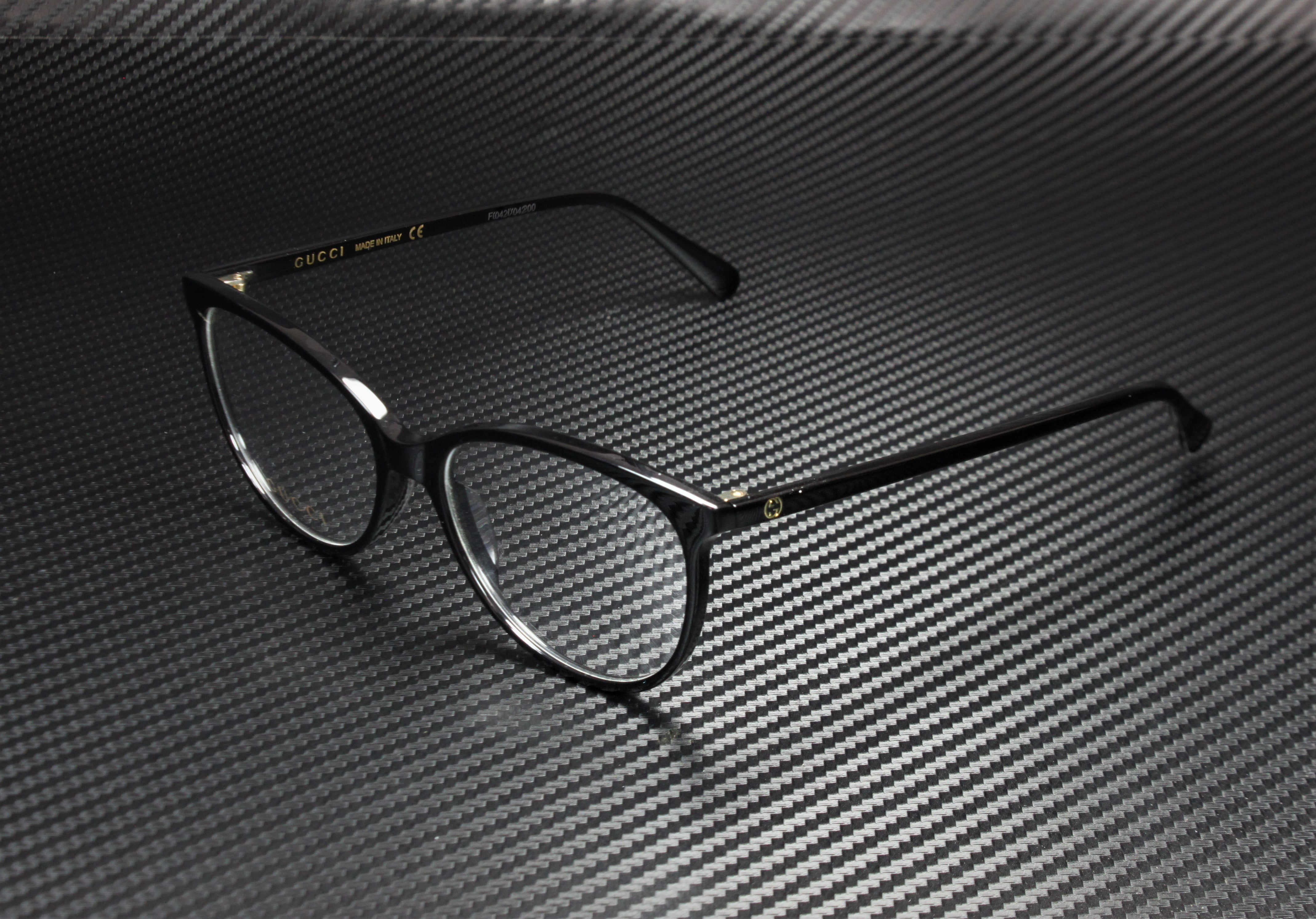 GUCCI GG0550O 005 Cat Eye Black Shiny Black Demo Lens 53 mm Women's ...