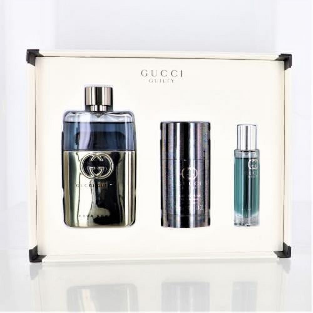 GUCCI GUILTY MEN 3 PIECE GIFT SET - 3.0 OZ EAU DE TOILETTE SPRAY by ...