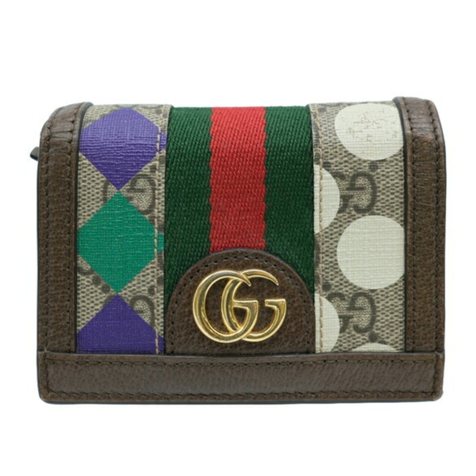Pre-Owned GUCCI Ophidia Bi-fold Wallet with Coin Purse GG Supreme ...