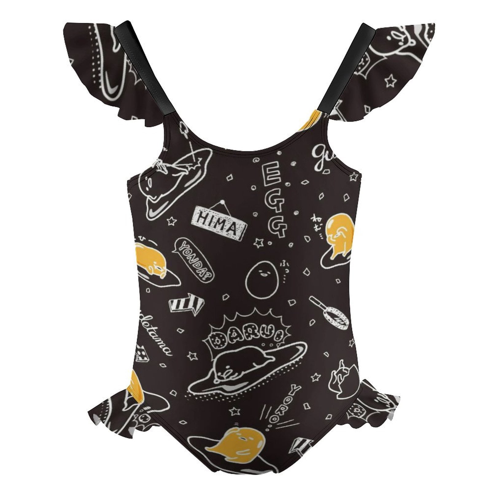 GUDETAMA Swimsuit Anime Cute for Girls Gift 6-7Y（110cm） GUDETAMA Merch ...