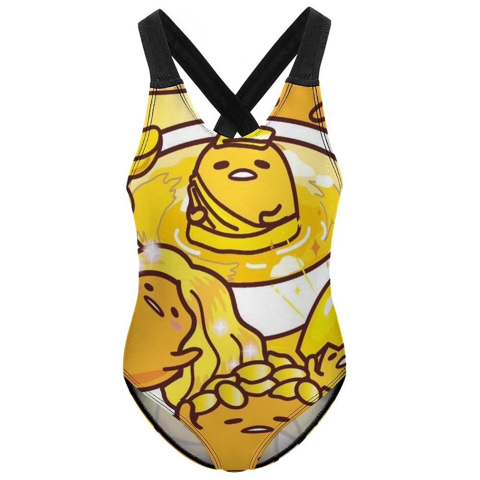 GUDETAMA Swimsuit Anime Cute for Girls Gift 6-7Y（110cm） GUDETAMA Merch ...