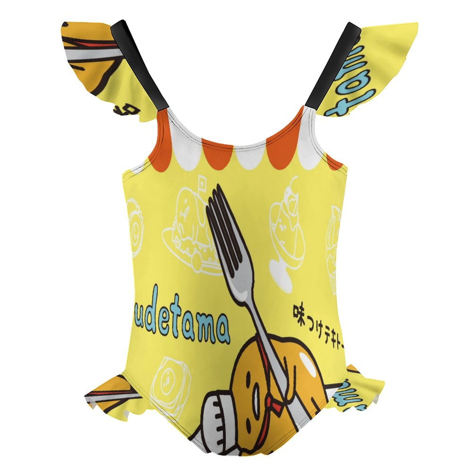 GUDETAMA Swimsuit Anime Cute for Girls Gift 7-9Y（120cm） GUDETAMA Merch ...