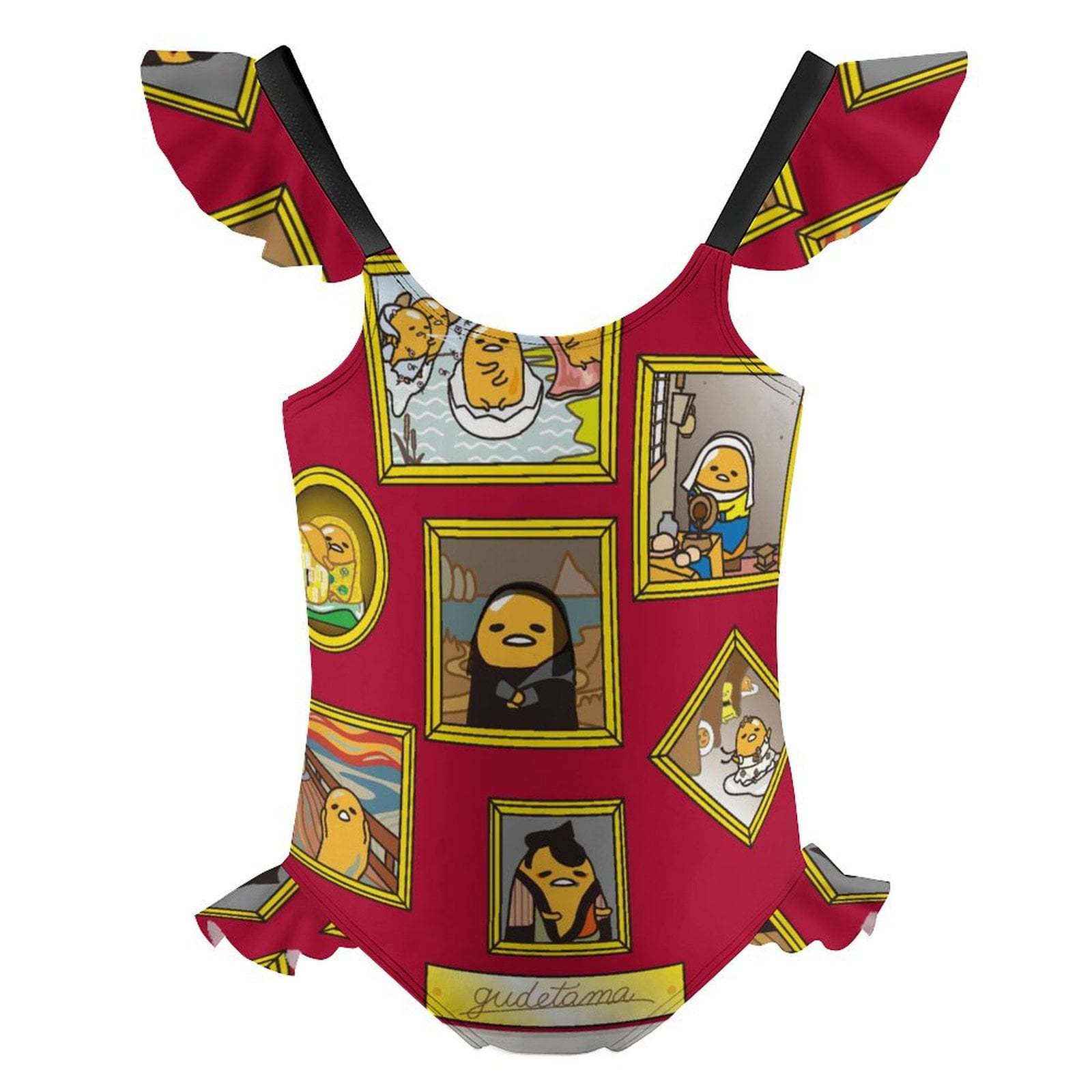 GUDETAMA Swimsuit Anime Cute for Girls Gift 8-10Y（130cm） GUDETAMA Merch ...