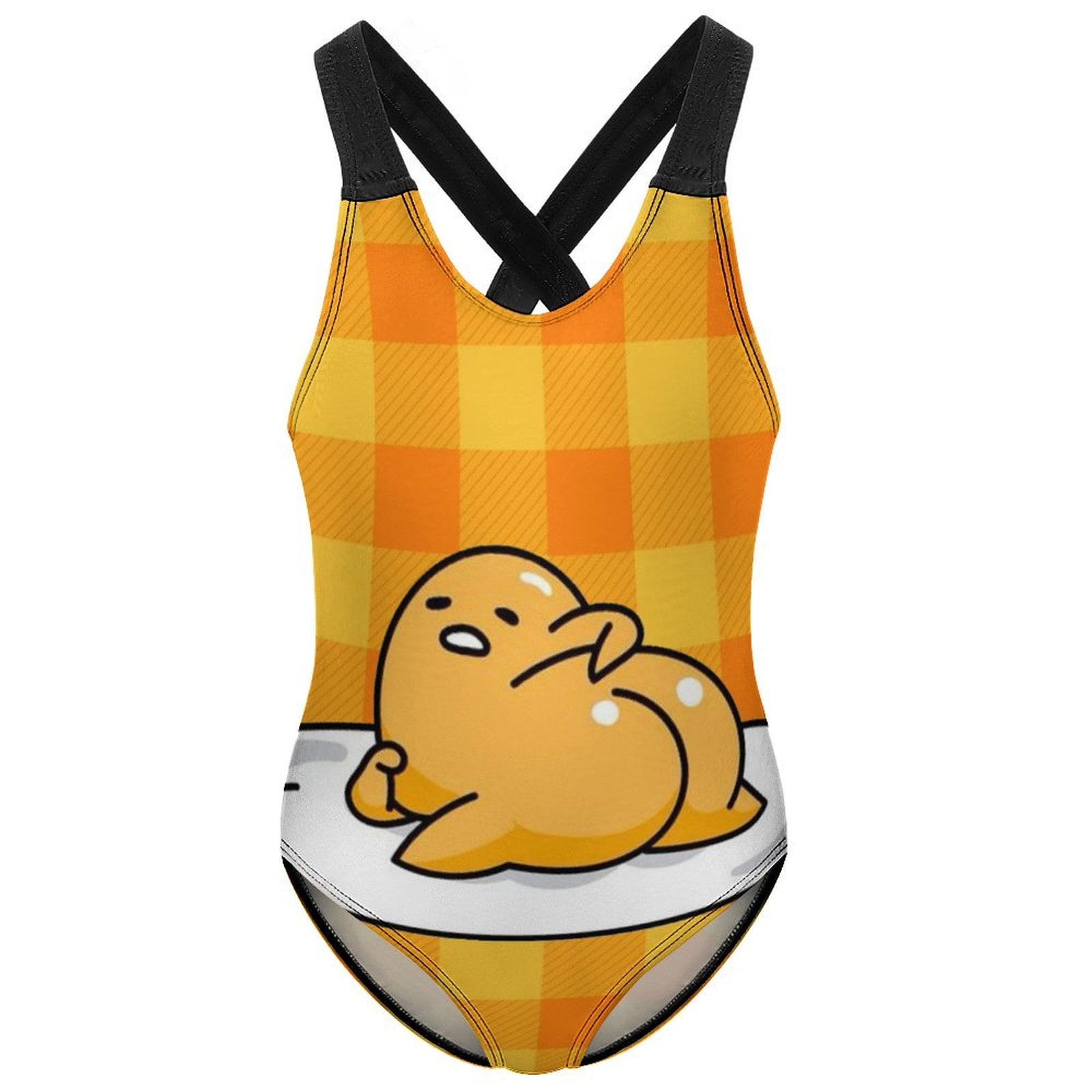 GUDETAMA Swimsuit Anime Cute for Girls Gift 9-11Y（140cm） GUDETAMA Merch ...