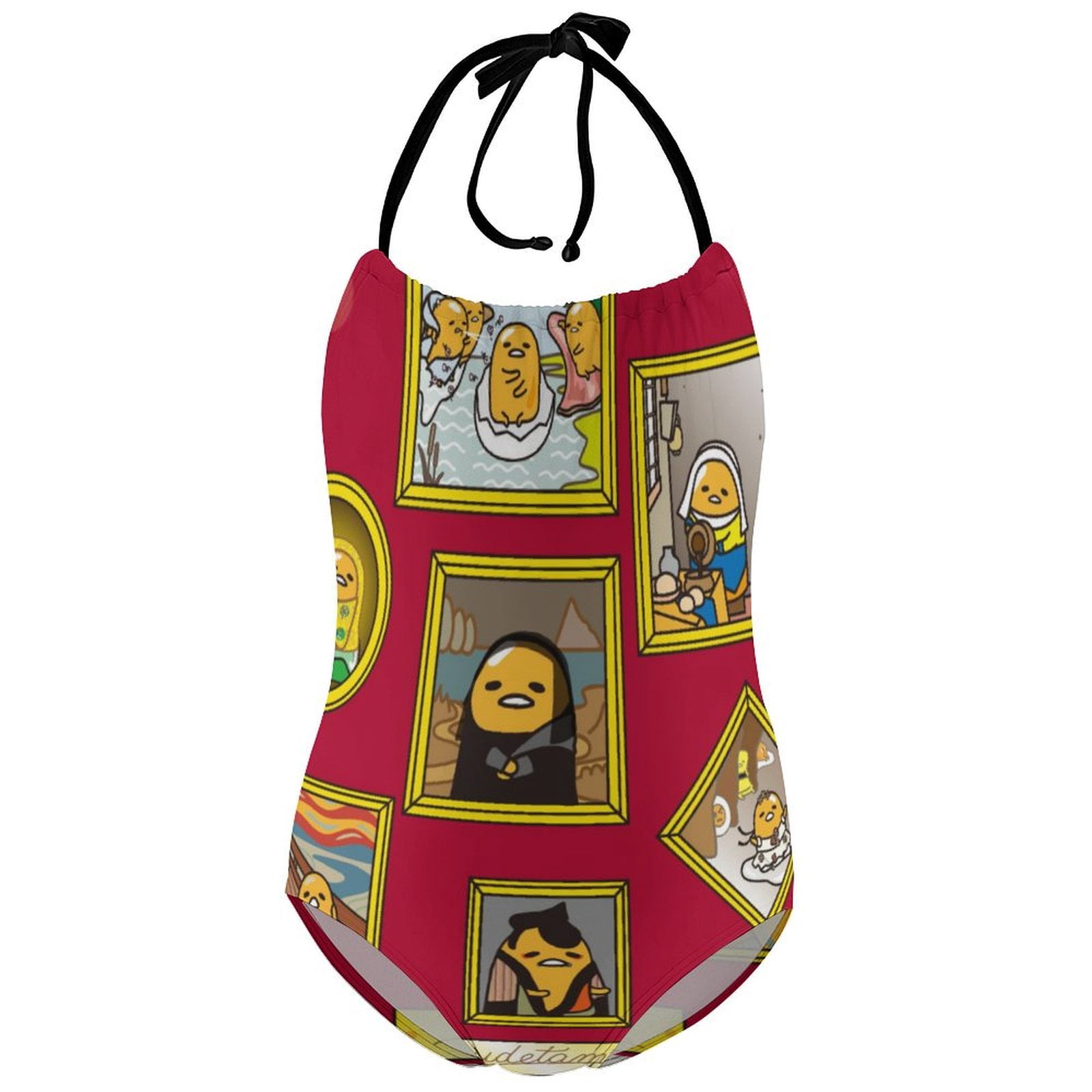 GUDETAMA Swimsuit Anime Cute for Girls Gift 9-11Y（140cm） GUDETAMA Merch ...