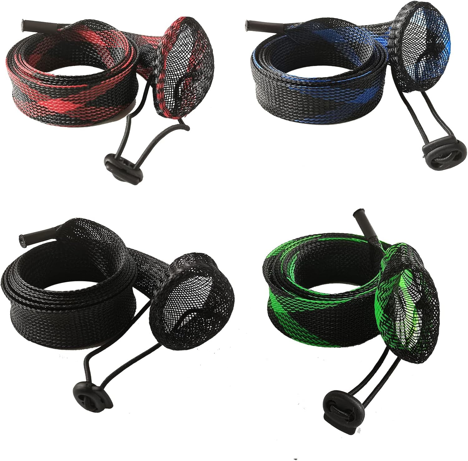 GUDRTFIS Fishing Rod Cover 4 Pack Fishing Rod Sock Fishing Rod Sleeve ...