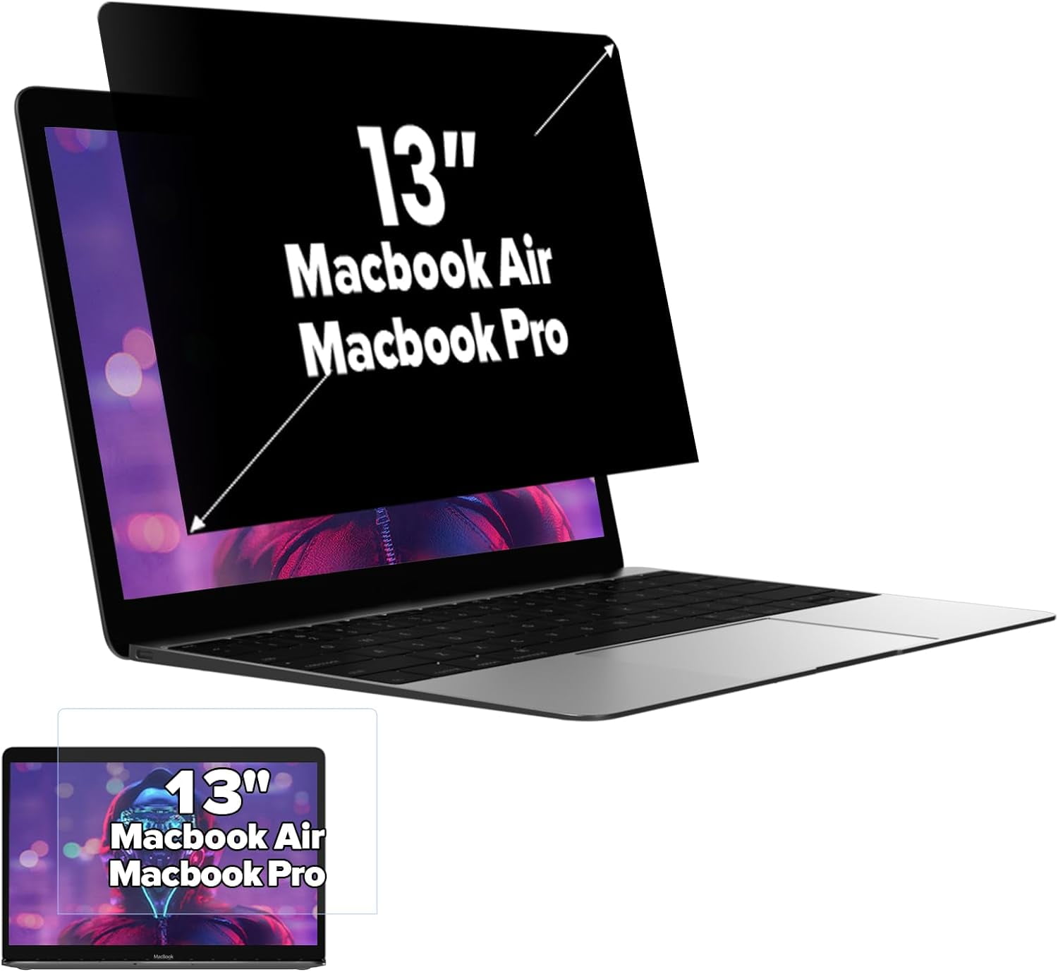 GUDTEKE [2 Pack] Laptop Privacy Screen for MacBook Pro 13 inch(2016 ...