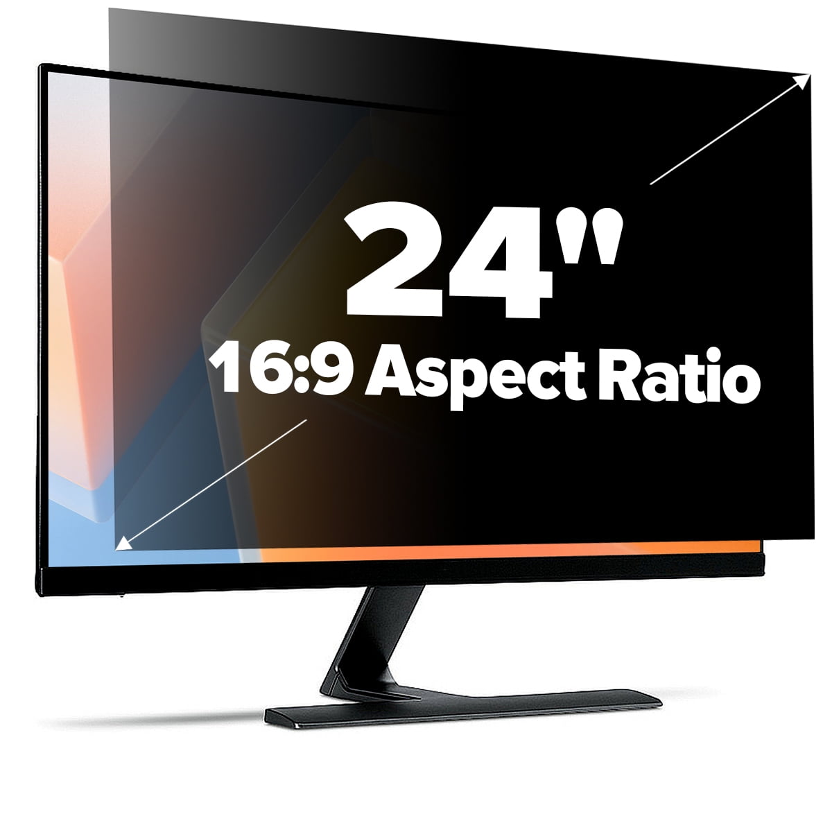 GUDTEKE Computer Privacy Screen 24 inch for 16:9 Widescreen Monitor ...