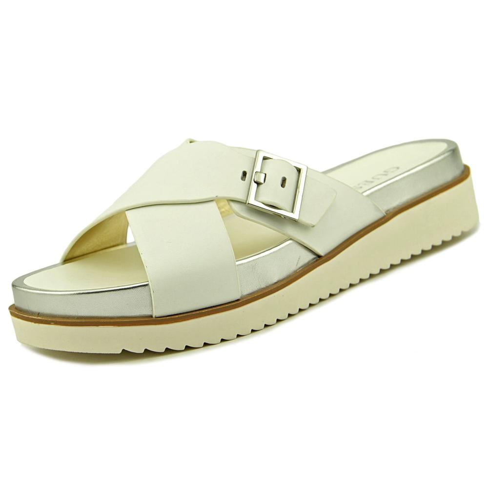 GUESS Deana Women US 7.5 White Slides Sandal - Walmart.com