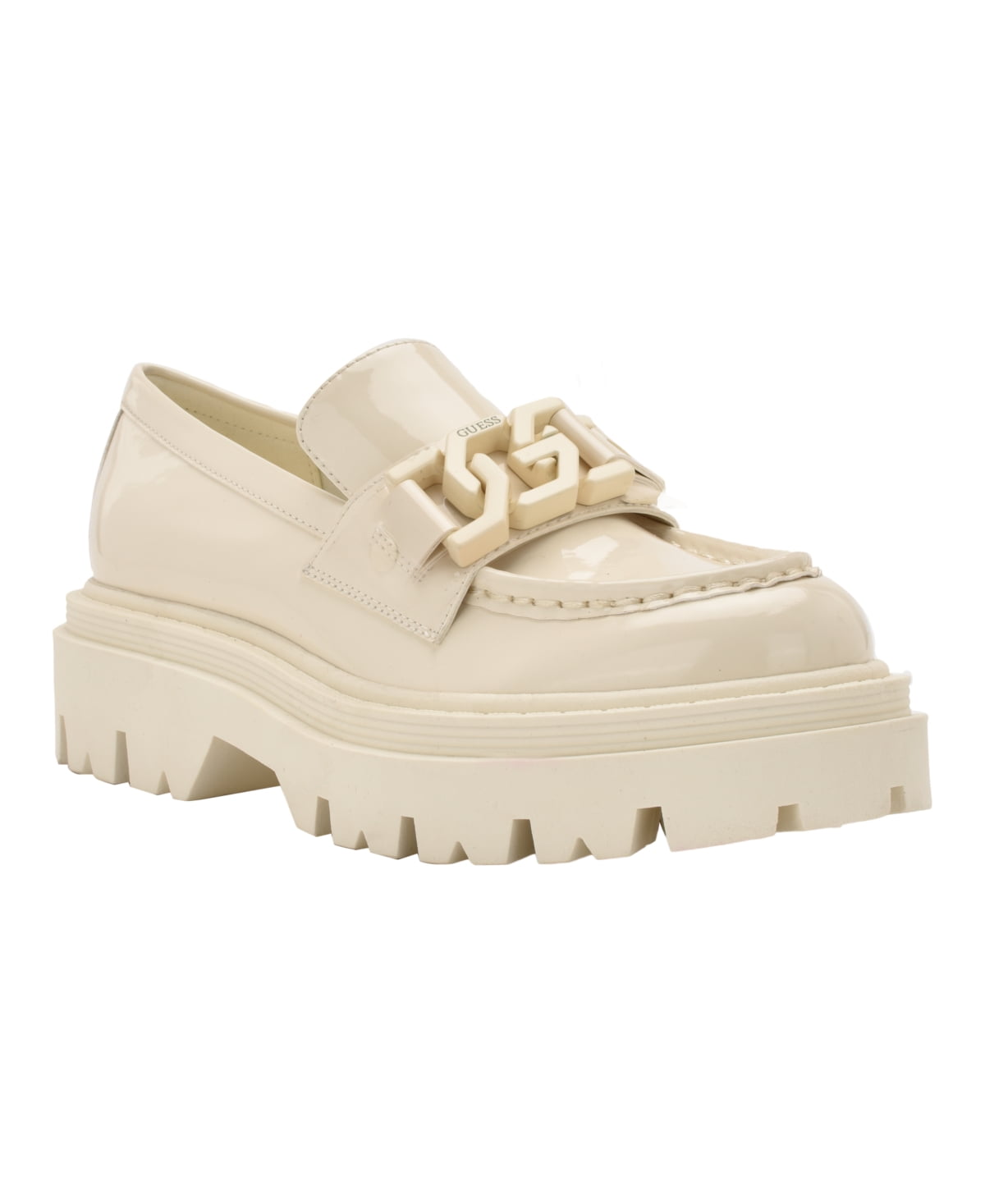 GUESS GUESS Womens Keate Lug Sole P Ivory Patent 7.5M - Walmart.com