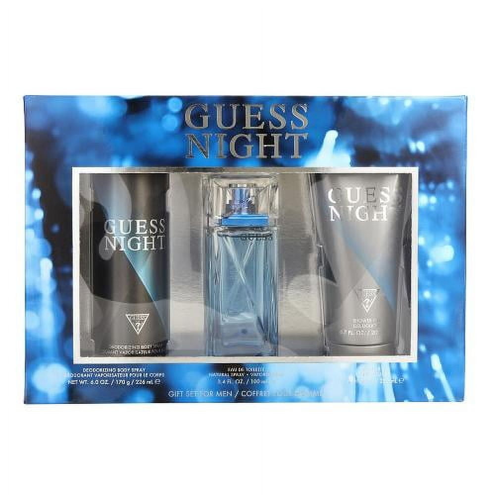 GUESS NIGHT(M)(W/B)3PC SET(3.4oz edt sp,6.0oz body spray,6.7oz shower gel) - Walmart.com