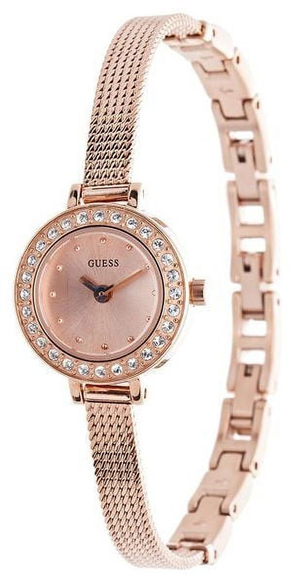 GUESS W0133L3 Rose Gold-Tone Petite Feminine Watch - Walmart.com