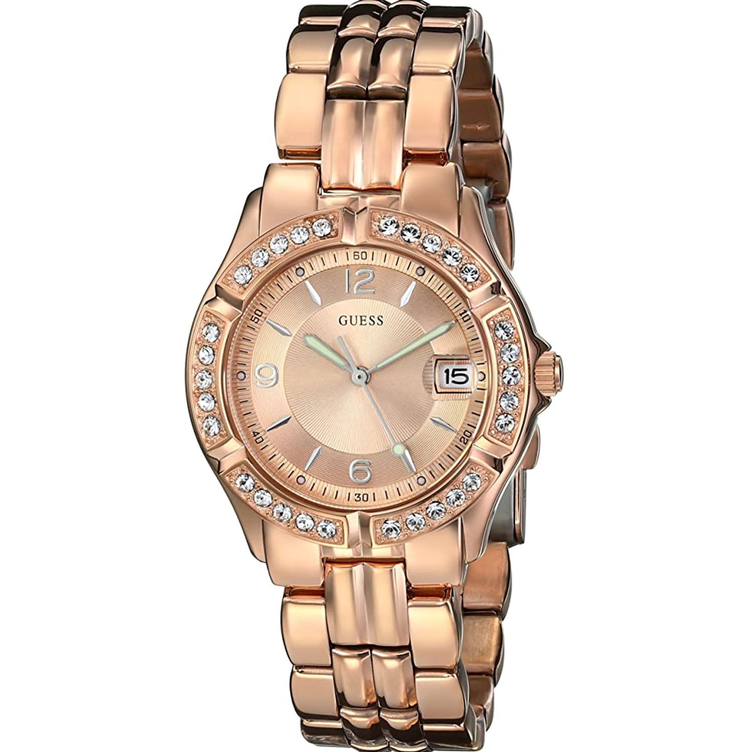 GUESS Women's U11069L1 Rose-Gold Stainless-Steel Quartz Watch - Walmart.com