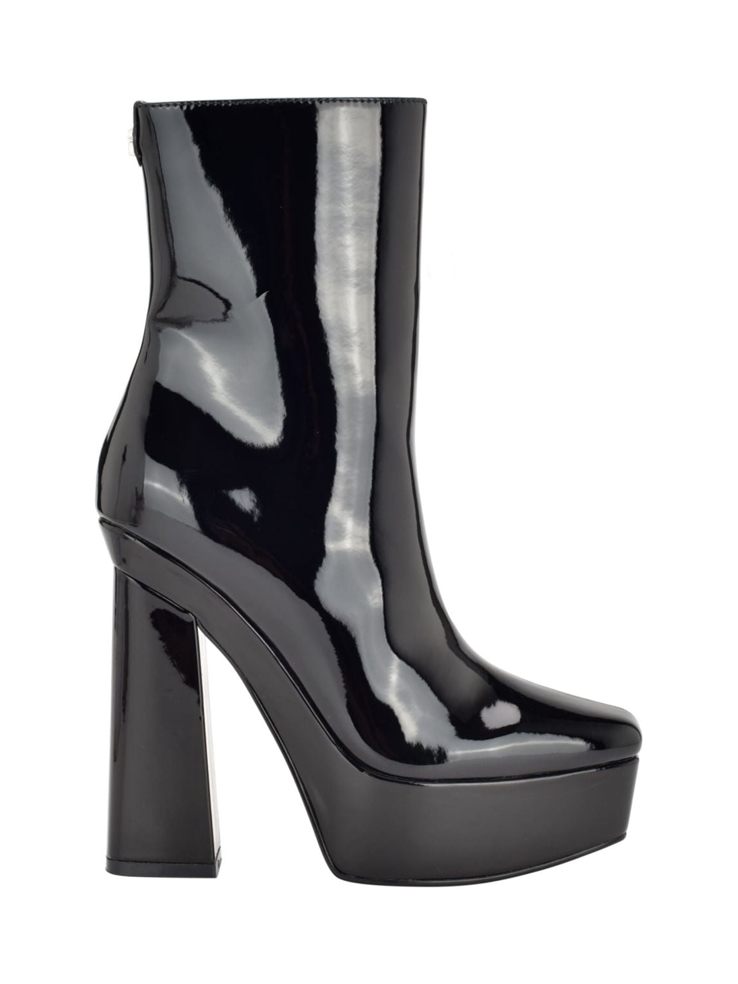 GUESS Womens Black 1-1/2" Platform Cushioned Logo Byra Square Toe Block ...