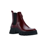 GUESS Womens Red Pull Tab Padded Goring Lug Sole Hestia Round Toe Block ...