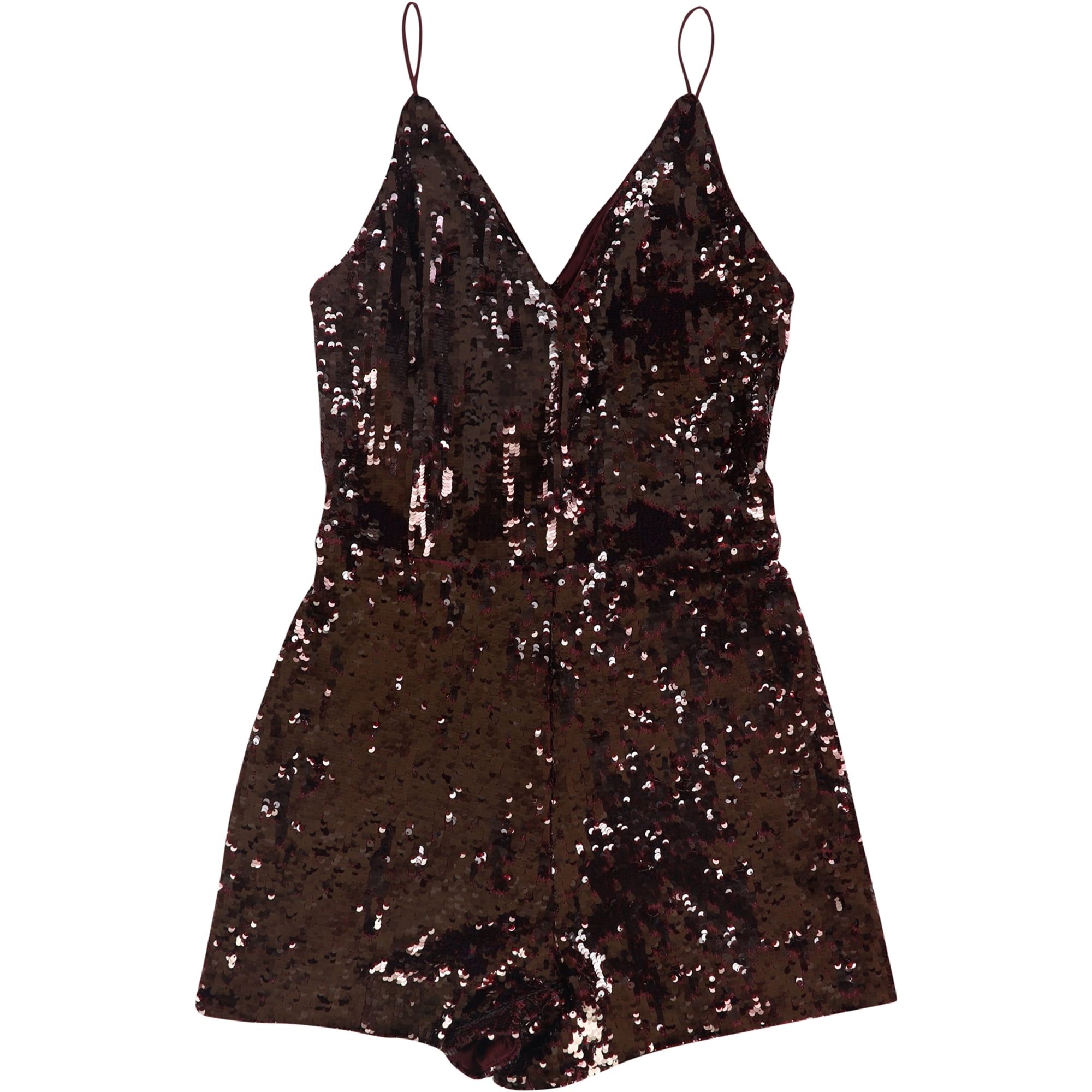 GUESS Womens Sequined Romper Jumpsuit, Red, X-Small - Walmart Business ...