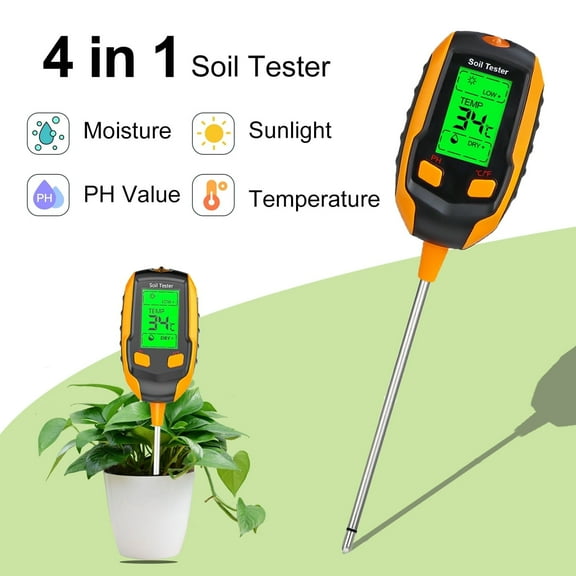 Moisture tester,4in1 Soil Soil Moisture Tester Ph Value Moistures Tool ...