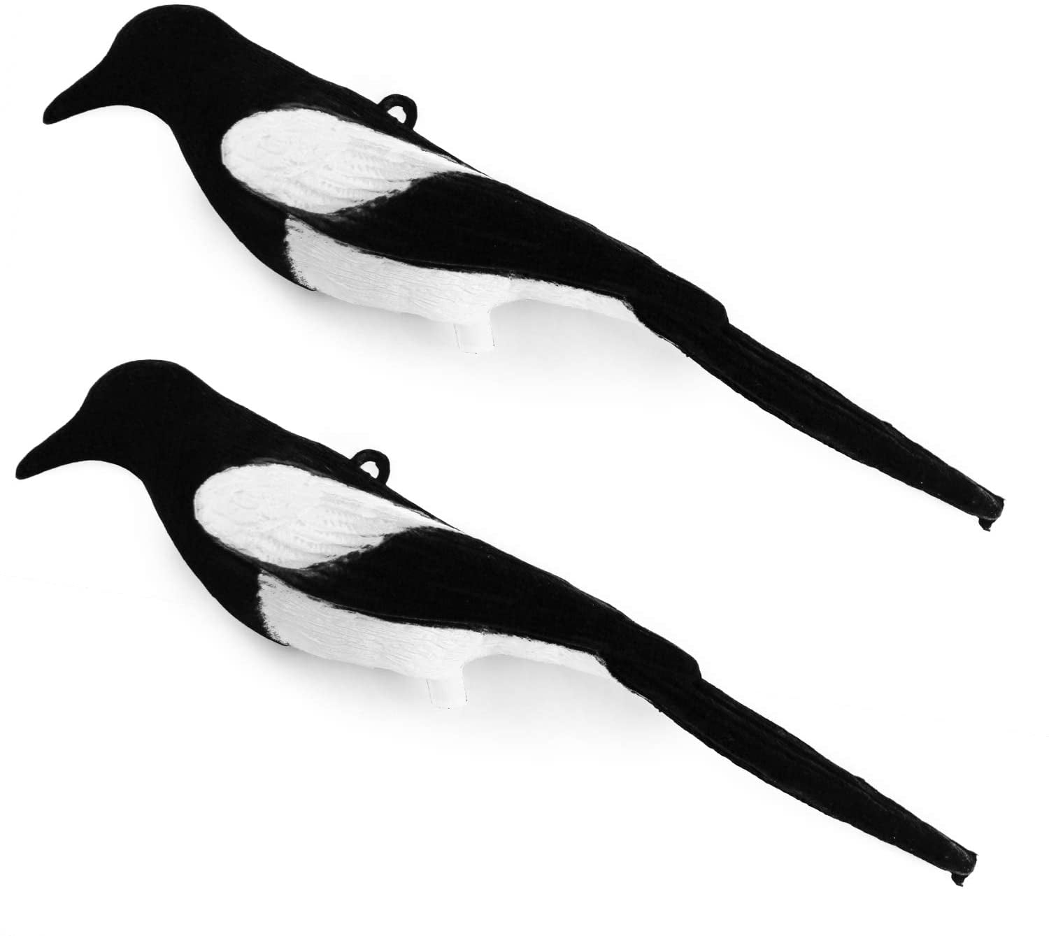 GUGULUZA 2-Pack Realistic Magpie Decoys, Fake Birds Hunting Decoys for ...