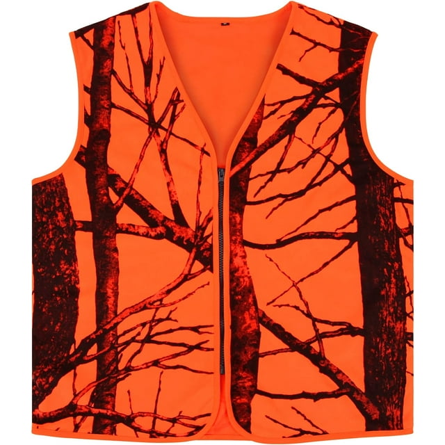 Guguluza Adult Hunters Orange Hunting Vest Lightweight Polyester