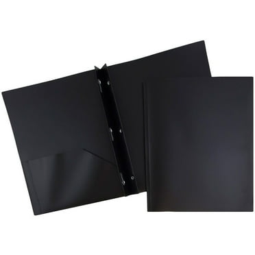 3-Prong 2-Pocket Poly Folder, Blue - Walmart.com