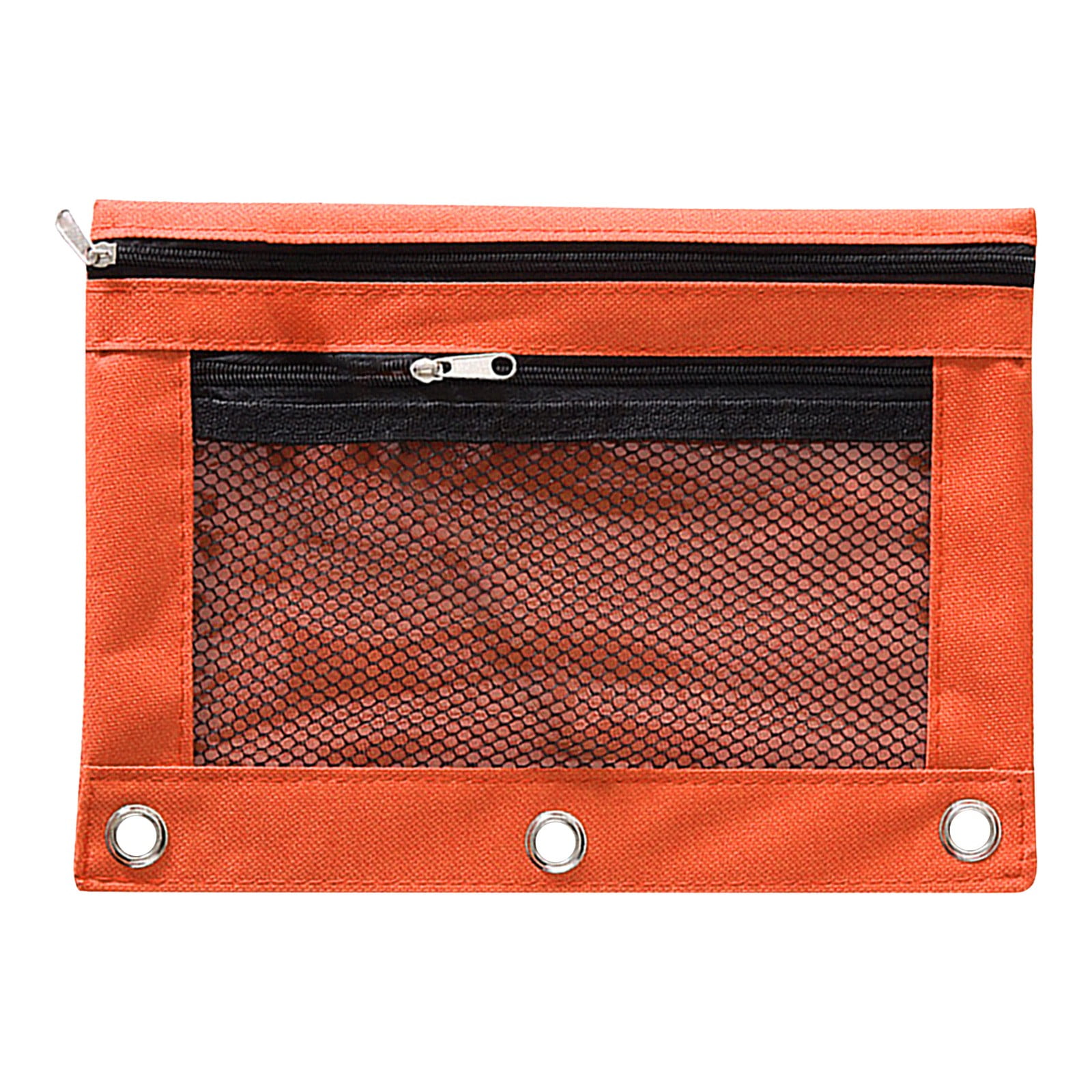 GUIGUI Large Pencil Pouch for 3 Ring Binder Black, Mesh Zipper Pencil ...