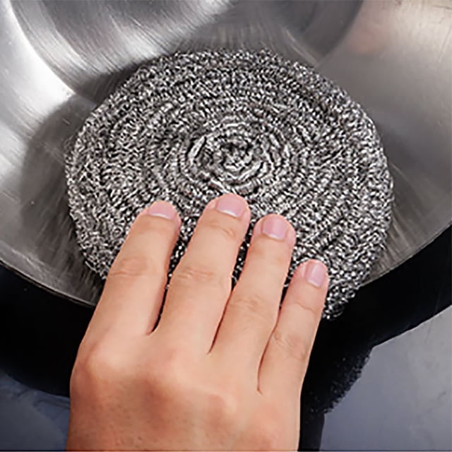 GUIGUI Steel Wool Srubber, Stainless Steel Scourers, Heavy-Duty Curled ...