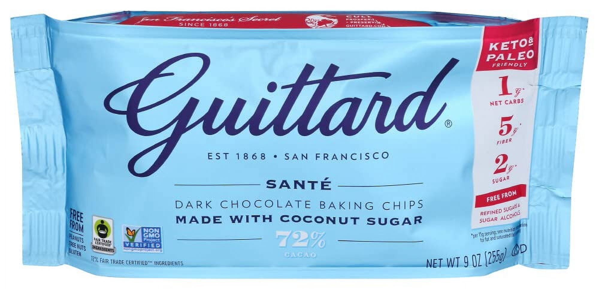 GUITTARD - Guittard 72% Dark Chocolate Baking Chips 9OZ ( Pack of 12 ...