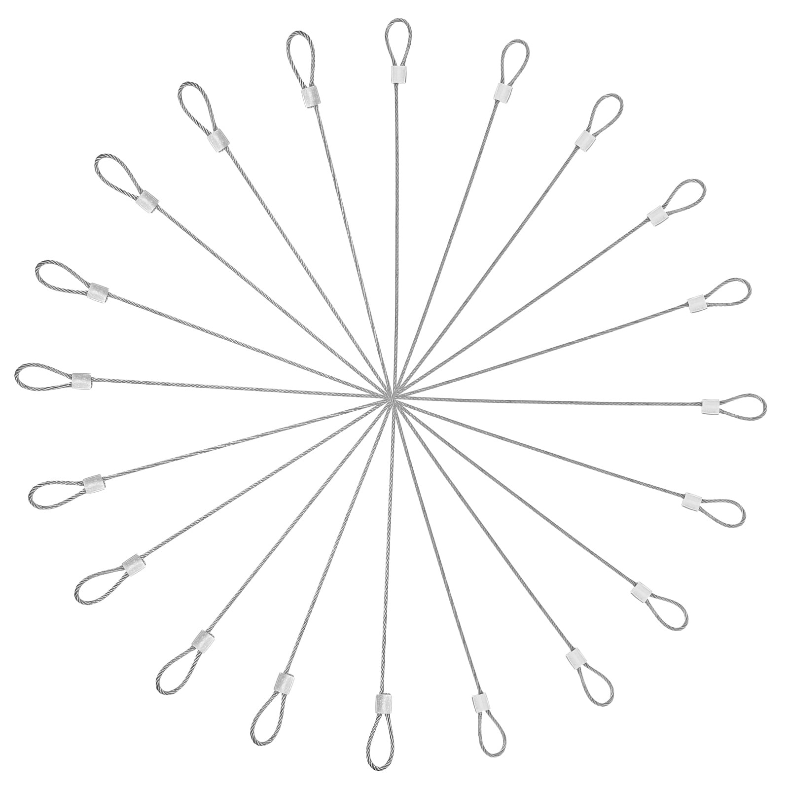 GUIYONG 20pcs Stainless Steel Safety Cables Metal Wire Security Cable ...