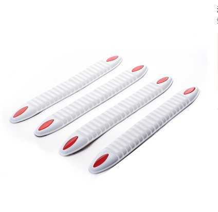 GUIYONG 4pcs Car Anti-Collision Bumper Protector Trim White PVC Sticker ...