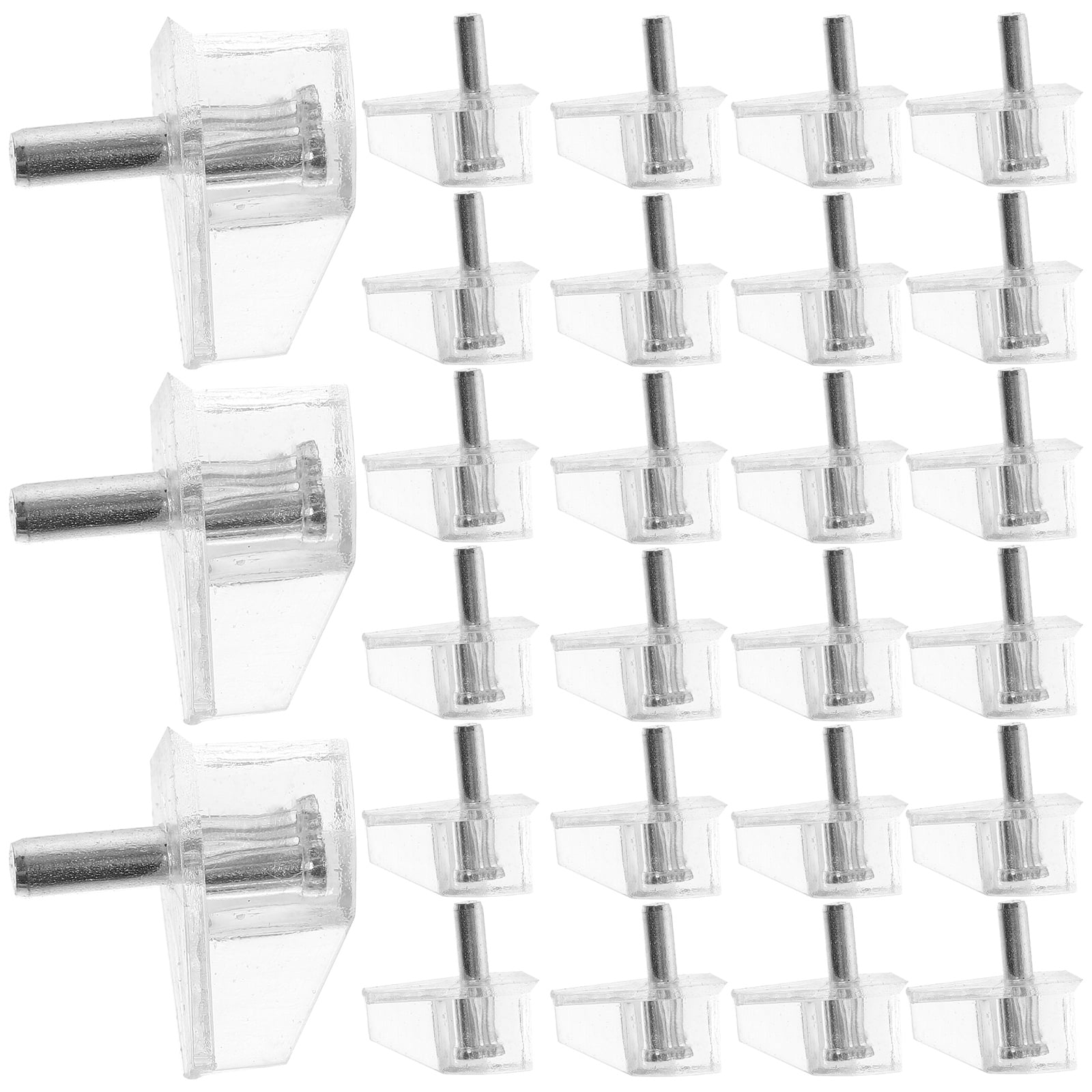 GUIYONG 50pcs Clear Plastic Shelf Support Pegs Shelf Holders ...