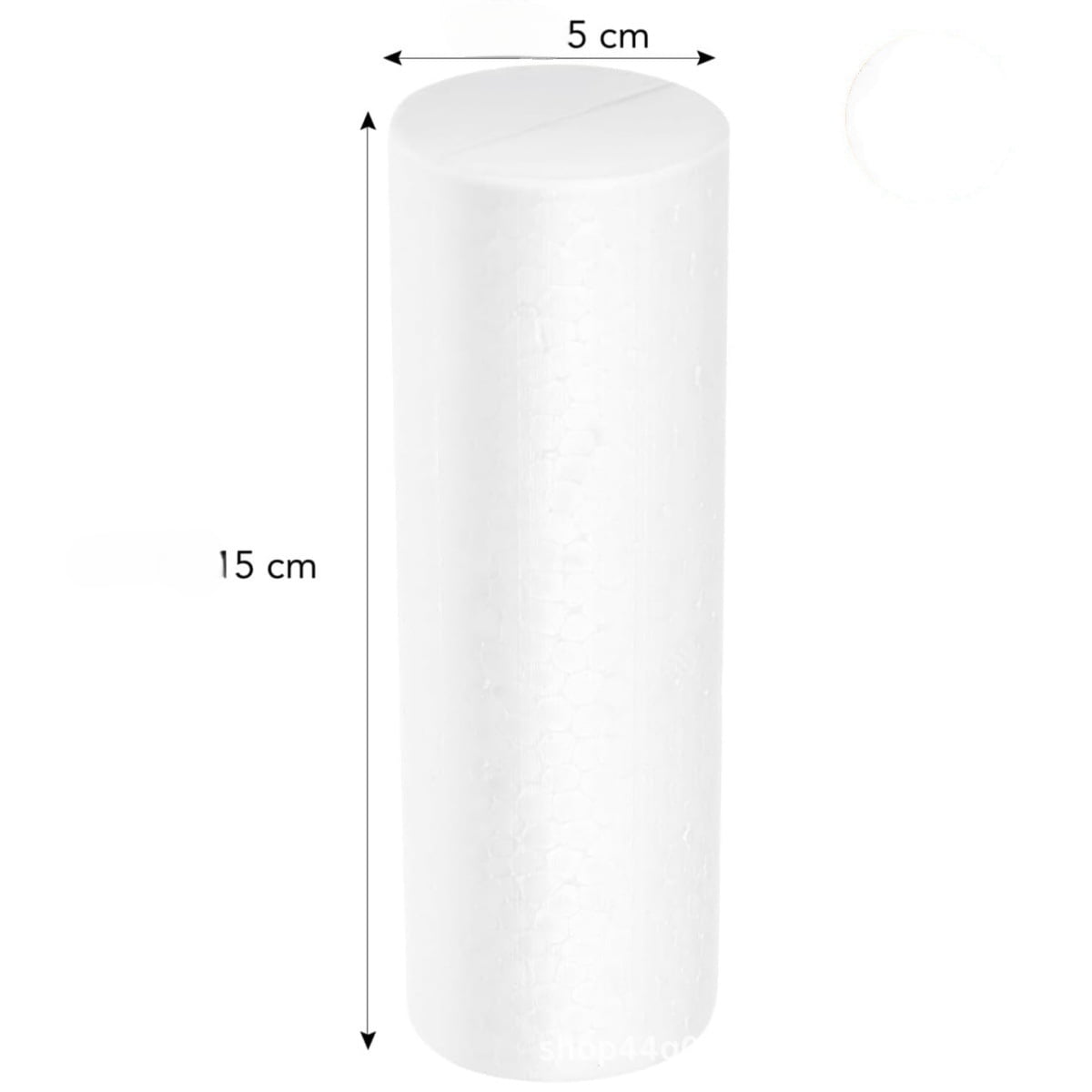 HEMOTON White Foam Cylinders for DIY Craft Projects and Creative Play ...